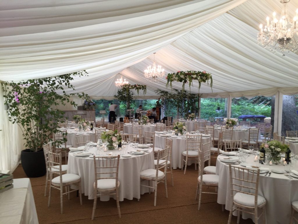 Marquee Linings - Hollywood Marquee Hire